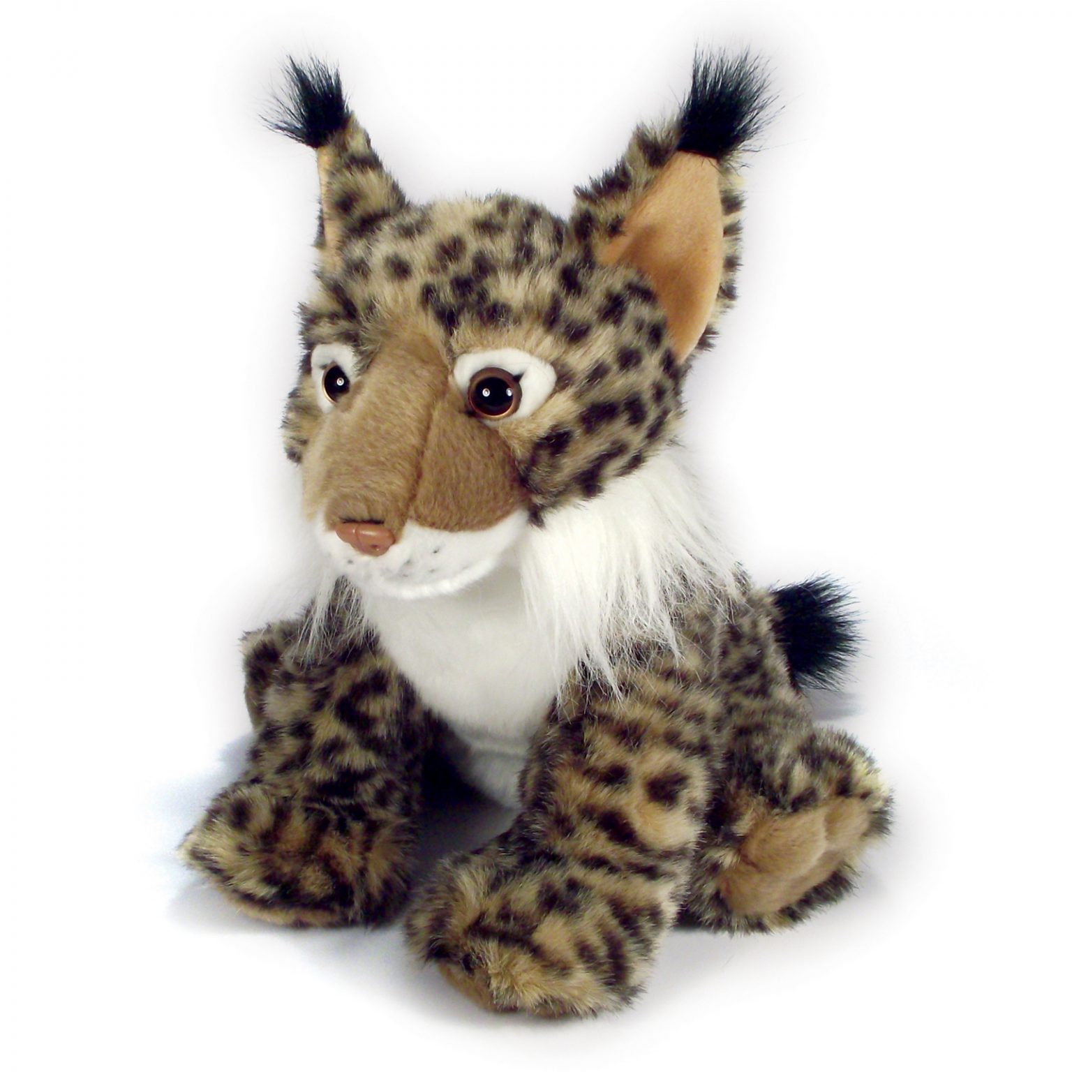Large Sitting Lynx with Beans | Wildlife Toys UK