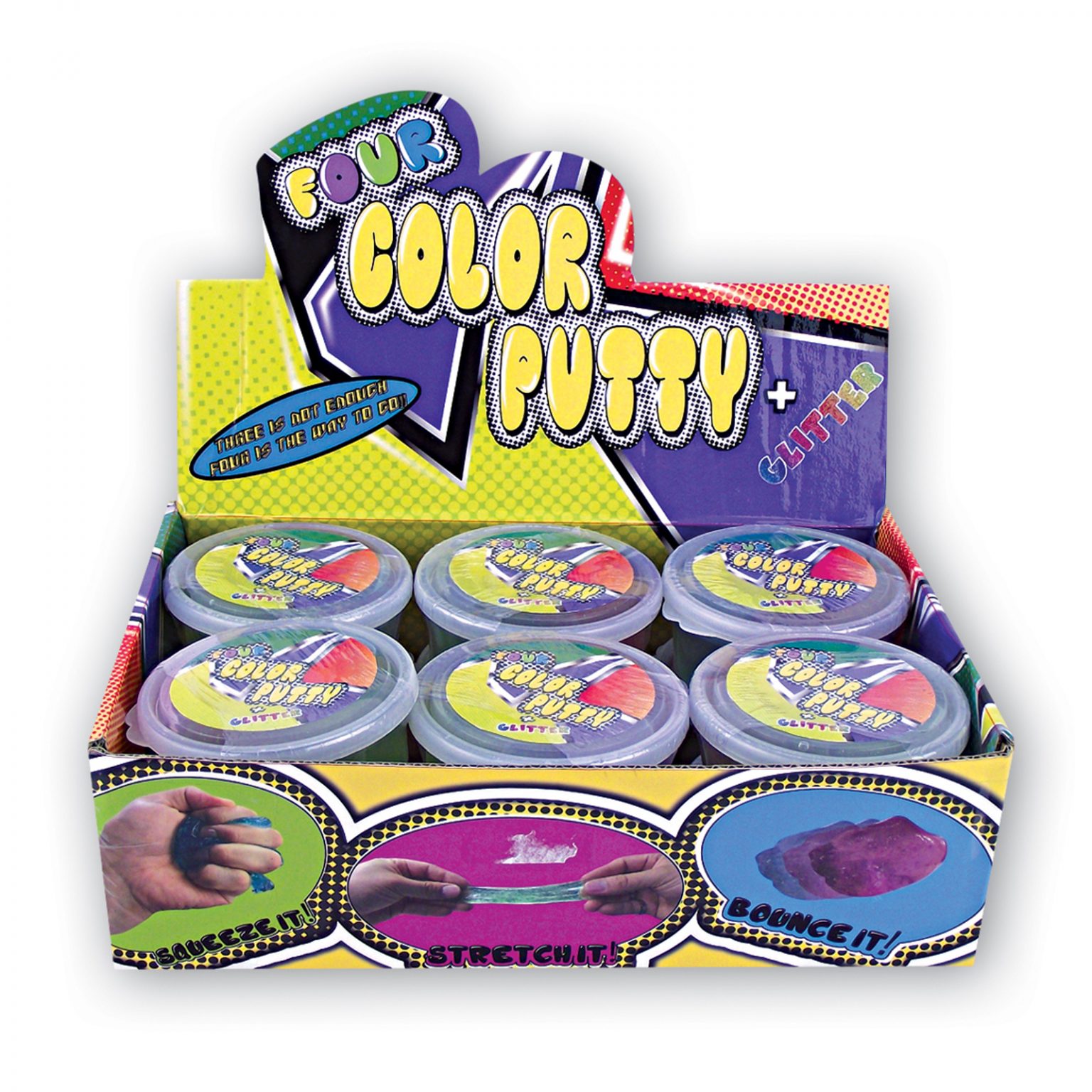 Four Colour Putty | Clearance Toys UK